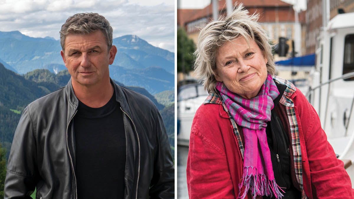 Se det festlige billede: Bjerglægen og Gitte Hænning skåler nytåret ind ...