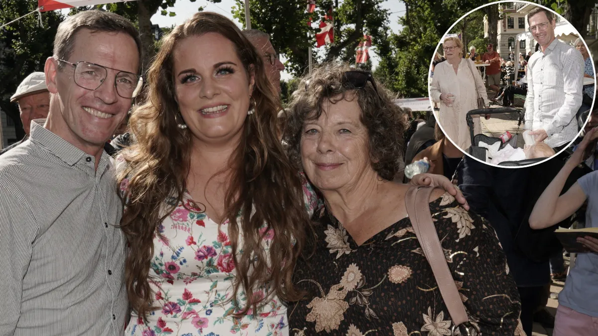 Se de dejlige billeder: Lise Baastrup omgivet af familie på sin store ...