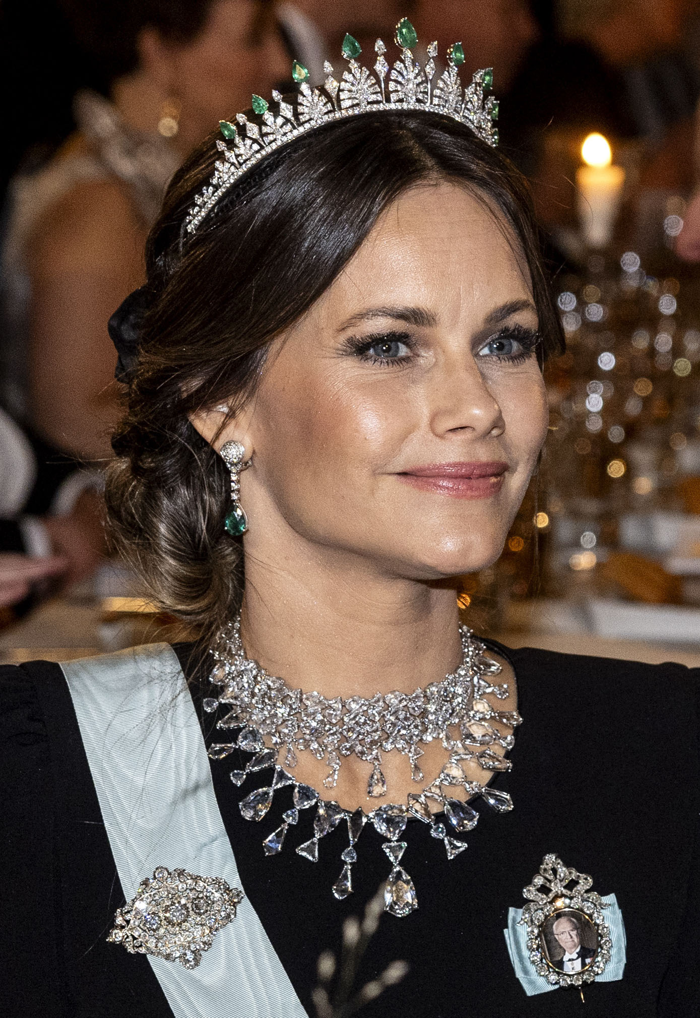 Prinsesse Sofia var aftenens blikfang i sort tyldrøm og med et væld af ...