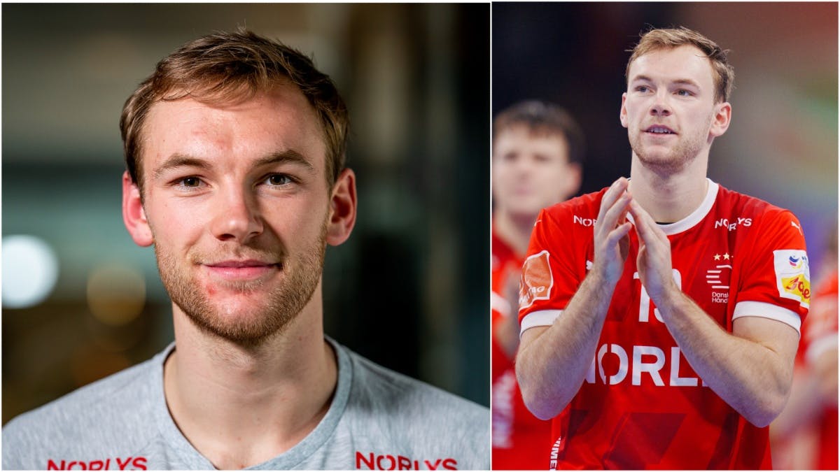 Efter hæsblæsende håndboldaften: Mathias Gidsel har fået besøg af familien | BILLED-BLADET