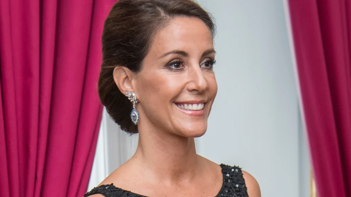 Prinsesse Marie funklede i sort pailletkjole til fin middag | BILLED-BLADET