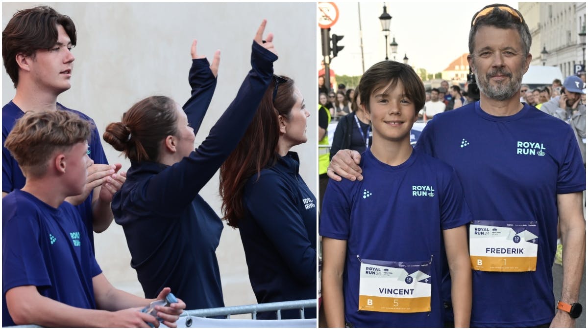 De sødeste billeder: Prins Vincent og kong Frederik blev taget imod af ...