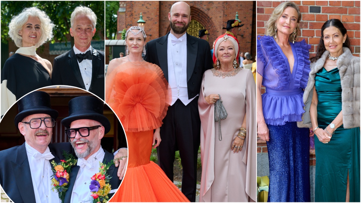 Dyr champagne, broderede bordkort og en overdådig menu: Bryllupsgæster ...