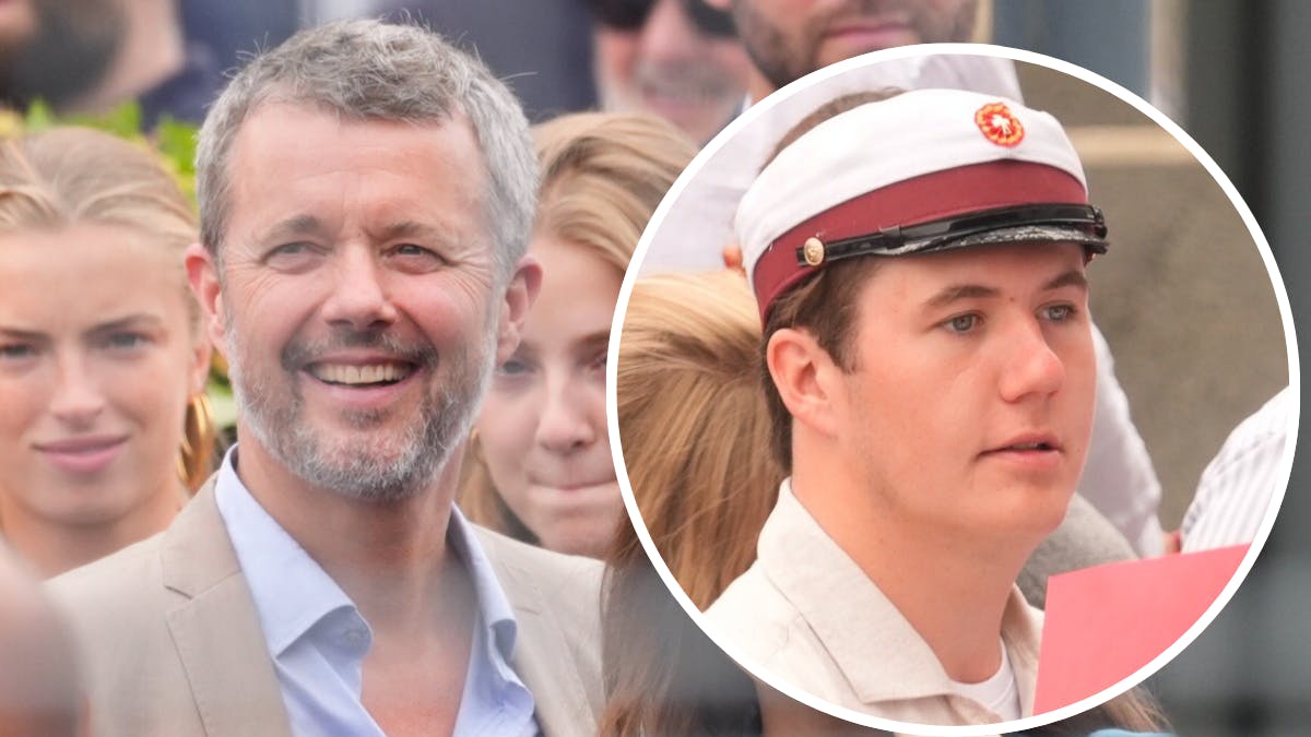 Dette passede kong Frederik godt på for kronprins Christian, da han skulle køre studenterkørsel ...