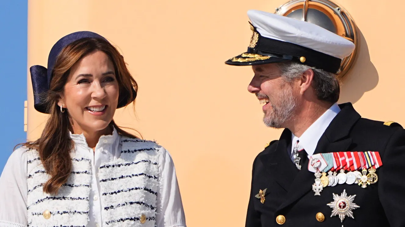 Sikke et skønt syn: Glæden lyste ud af kong Frederik og dronning Mary ...