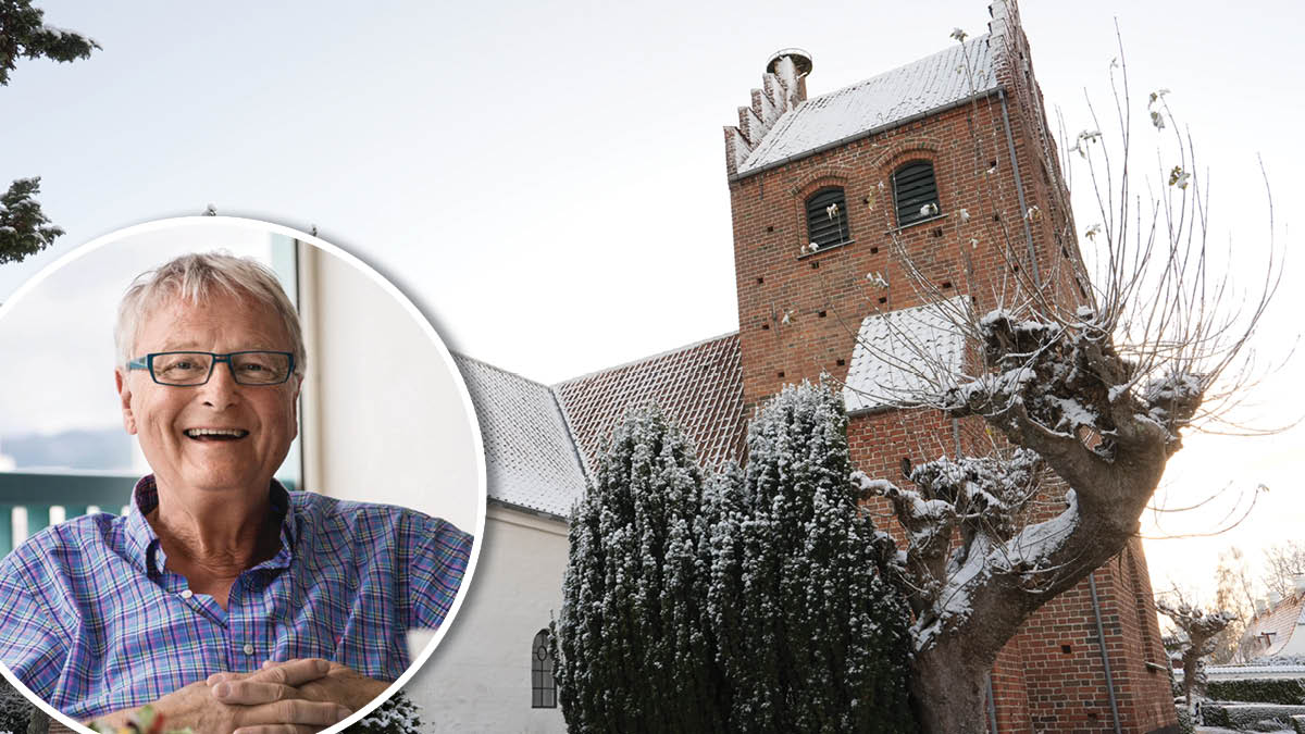 Følges ud af de allernærmeste: De bærer kisten til Bent Mejdings ...