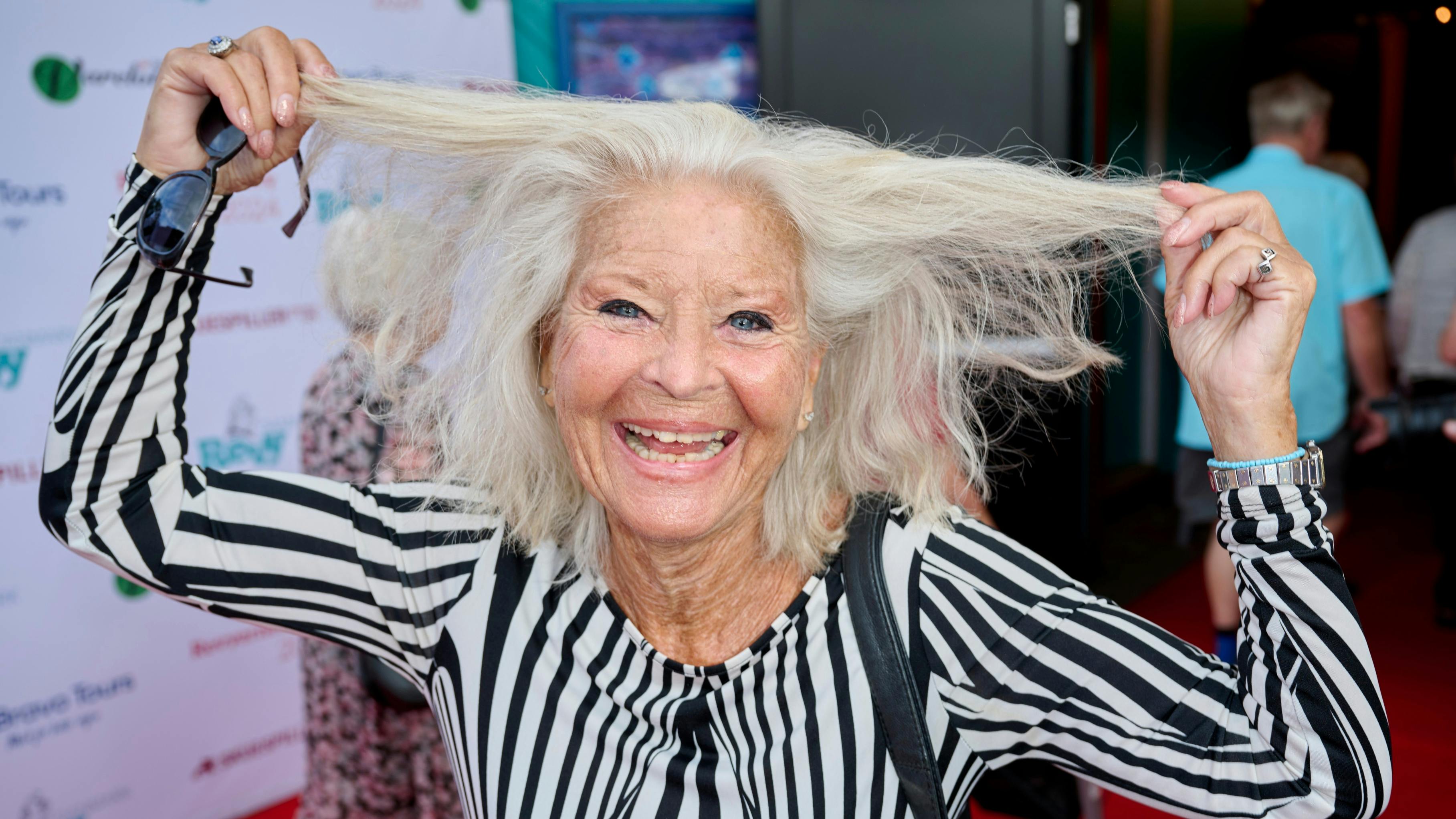 Endelig lykkedes det: Lone Hertz har fået styr på sit stressramte hår ...