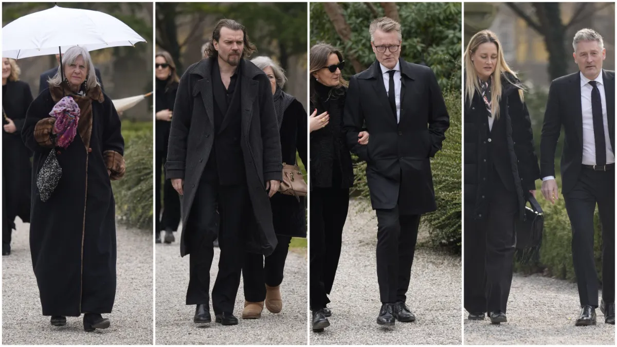 Se billederne: Familie og venner ankommer til Jesper Bruun Rasmussens ...