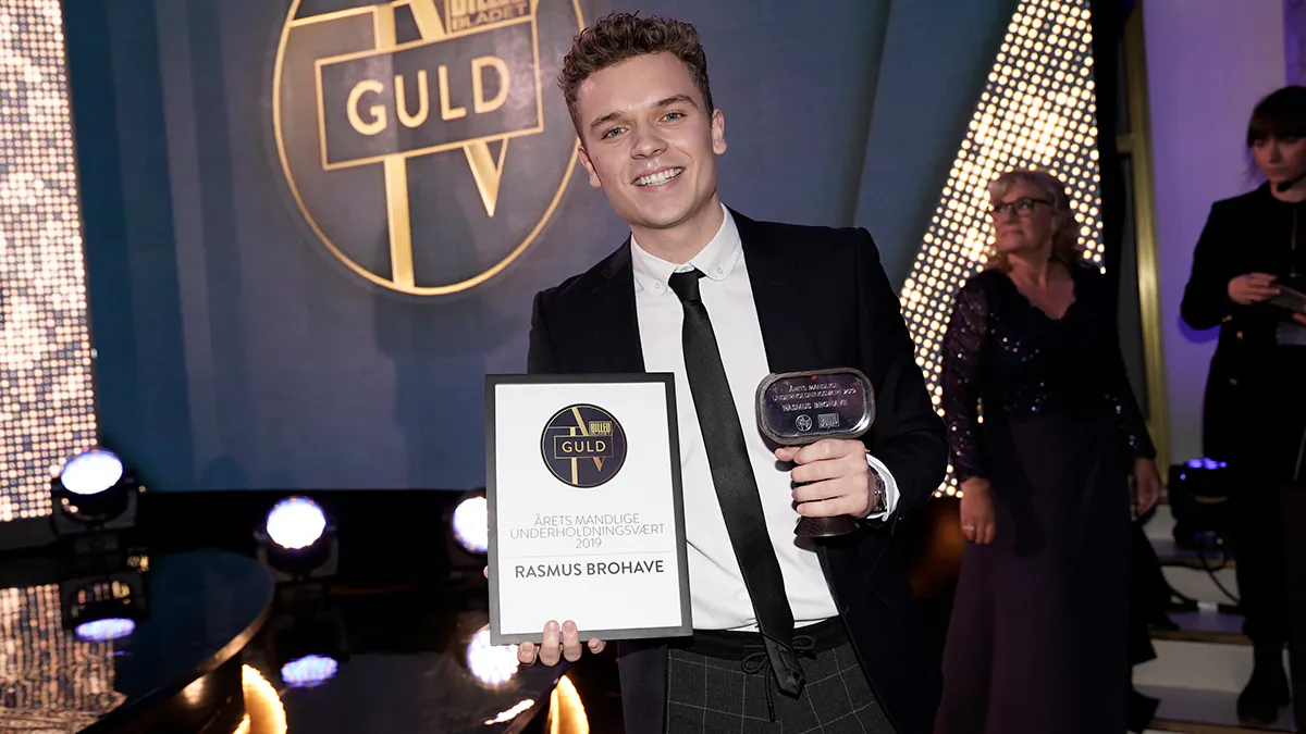Glad Rasmus Brohave overrasker og får TV-GULD | BILLED-BLADET