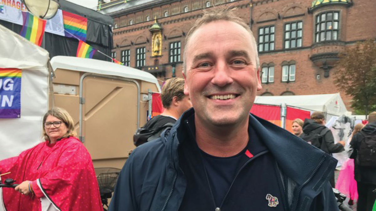 Peter Ingemann med sin knallert til fed fest i København | BILLED-BLADET