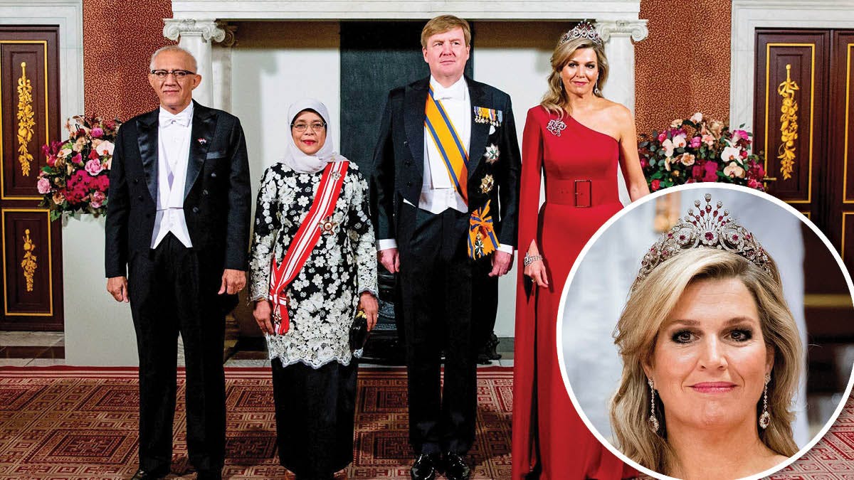 SE BILLEDERNE: Dronning Maxima i fantastisk, rødt design | BILLED-BLADET