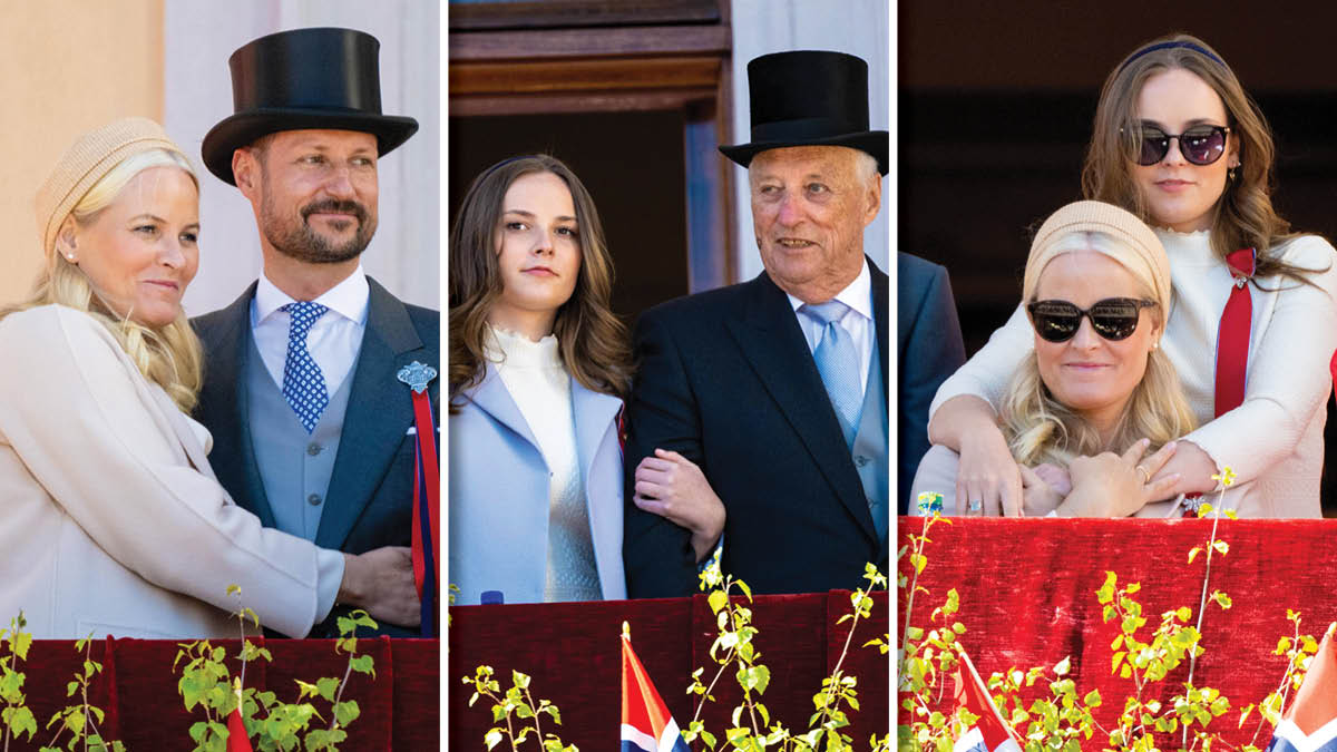 Store knus og kram: Norges kongefamilie kunne slet ikke lade være ...