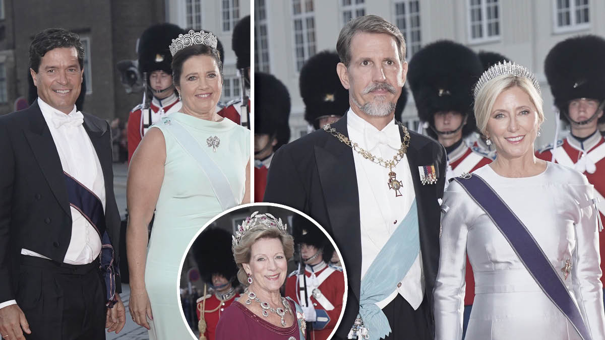 Fantastiske gallabilleder: Dronning Anne-Maries børn samlet til fest i ...
