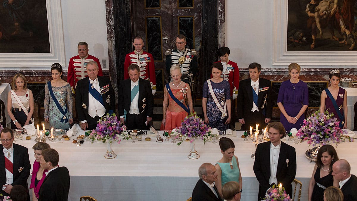 Dronning Margrethes store fest på slottet | BILLED-BLADET