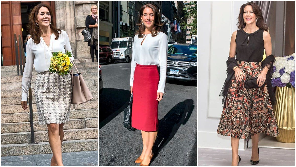 25 SMUKKE BILLEDER: Kronprinsesse Marys mange nederdele | BILLED-BLADET